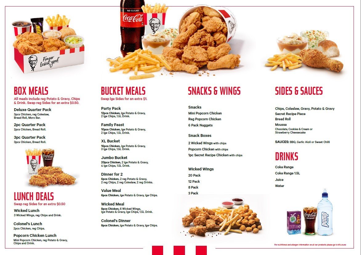 Kfc Menu Prices